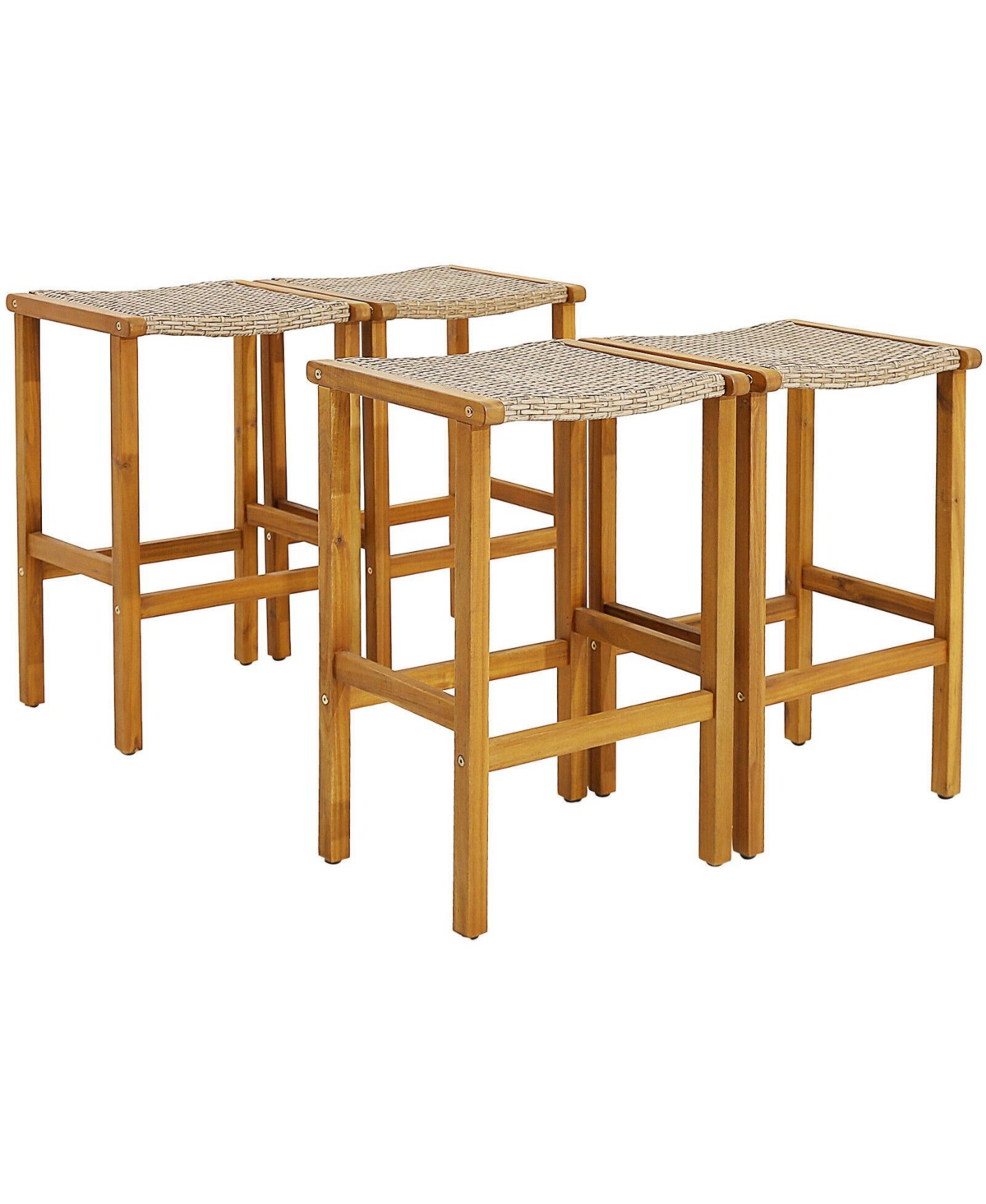 Click here for Slickblue Patio Wood Bar Stools for Outdoors - Lig... prices