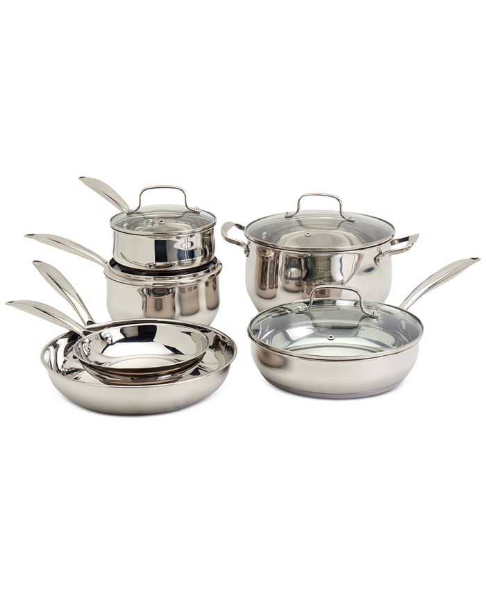 Denmark Tools for Cooks 10 Pc. Stainless Steel Cookware Set - Macy's