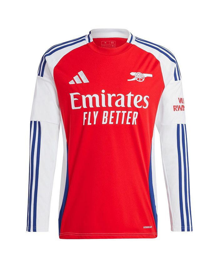 adidas Men's Red Arsenal 2024/25 Home Long Sleeve Replica Jersey - Macy's
