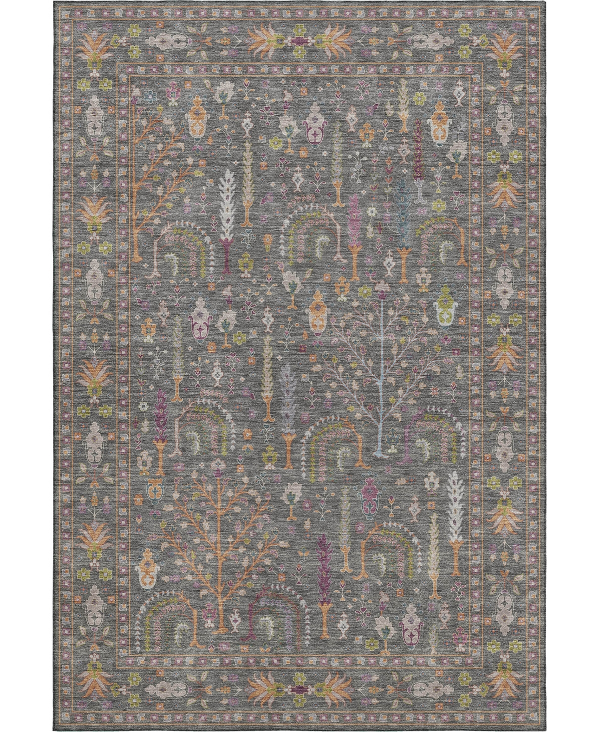 Click here for Dalyn Hatay Washable HY5 8x10 Area Rug - Gray prices