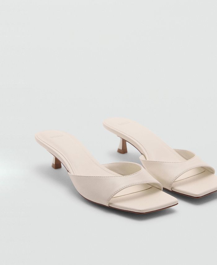 MANGO Women's Heel Non-Structured Sandals - Macy's