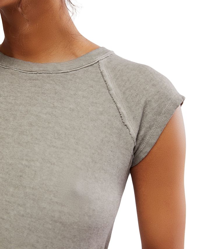 Free People Women's Riley Cotton Raglan-Sleeve Top - Macy's