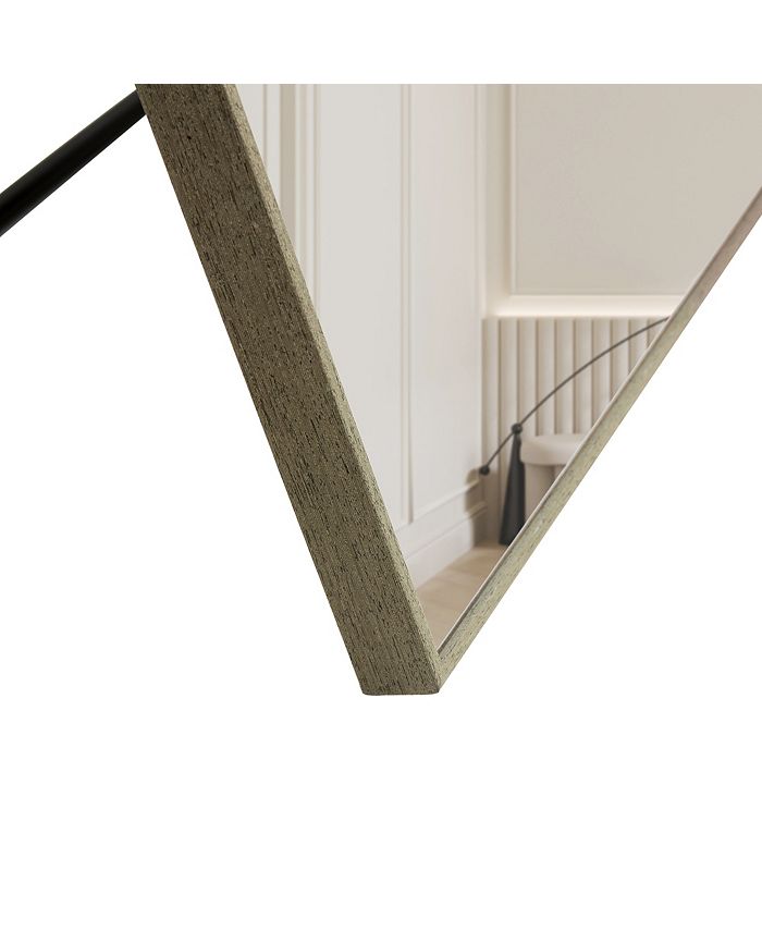 Simplie Fun Shatterproof, Explosion-Proof, Solid Wood Framed Mirror ...