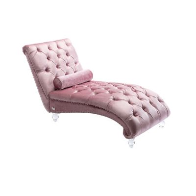 Simplie Fun Leisure Concubine Sofa With Acrylic Feet - Macy's