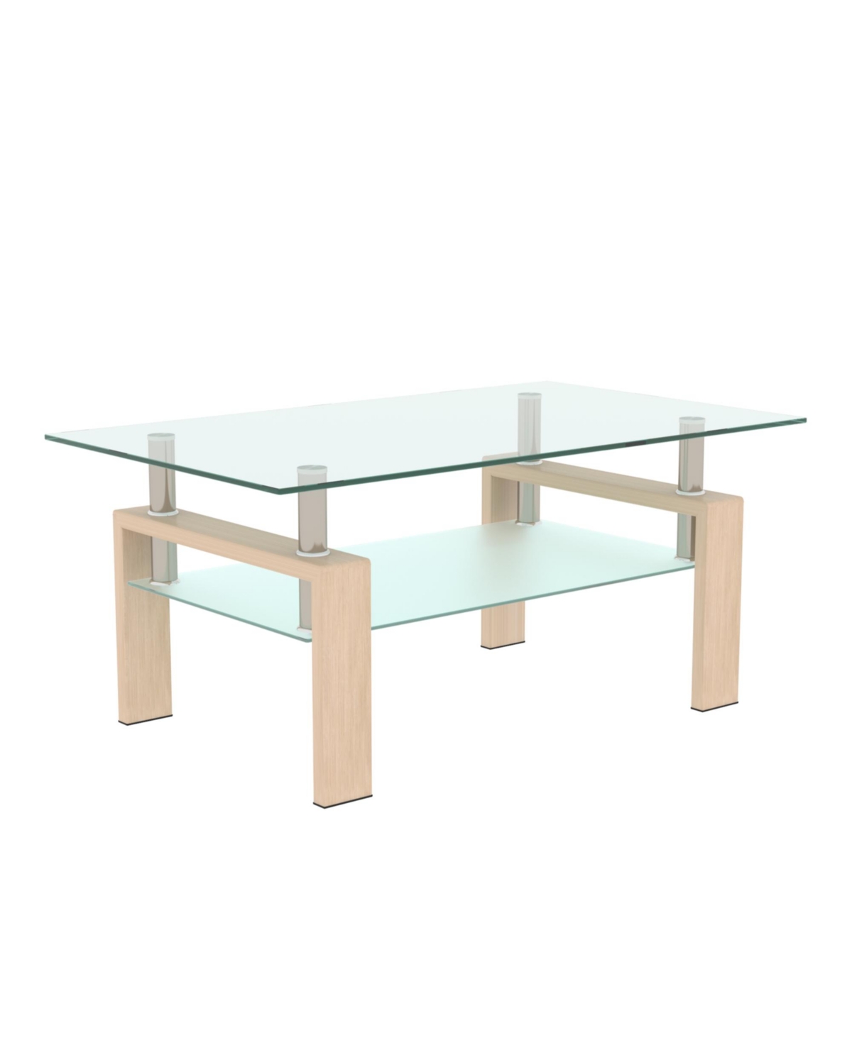 Click here for Simplie Fun Modern Clear Glass Coffee Table for Li... prices