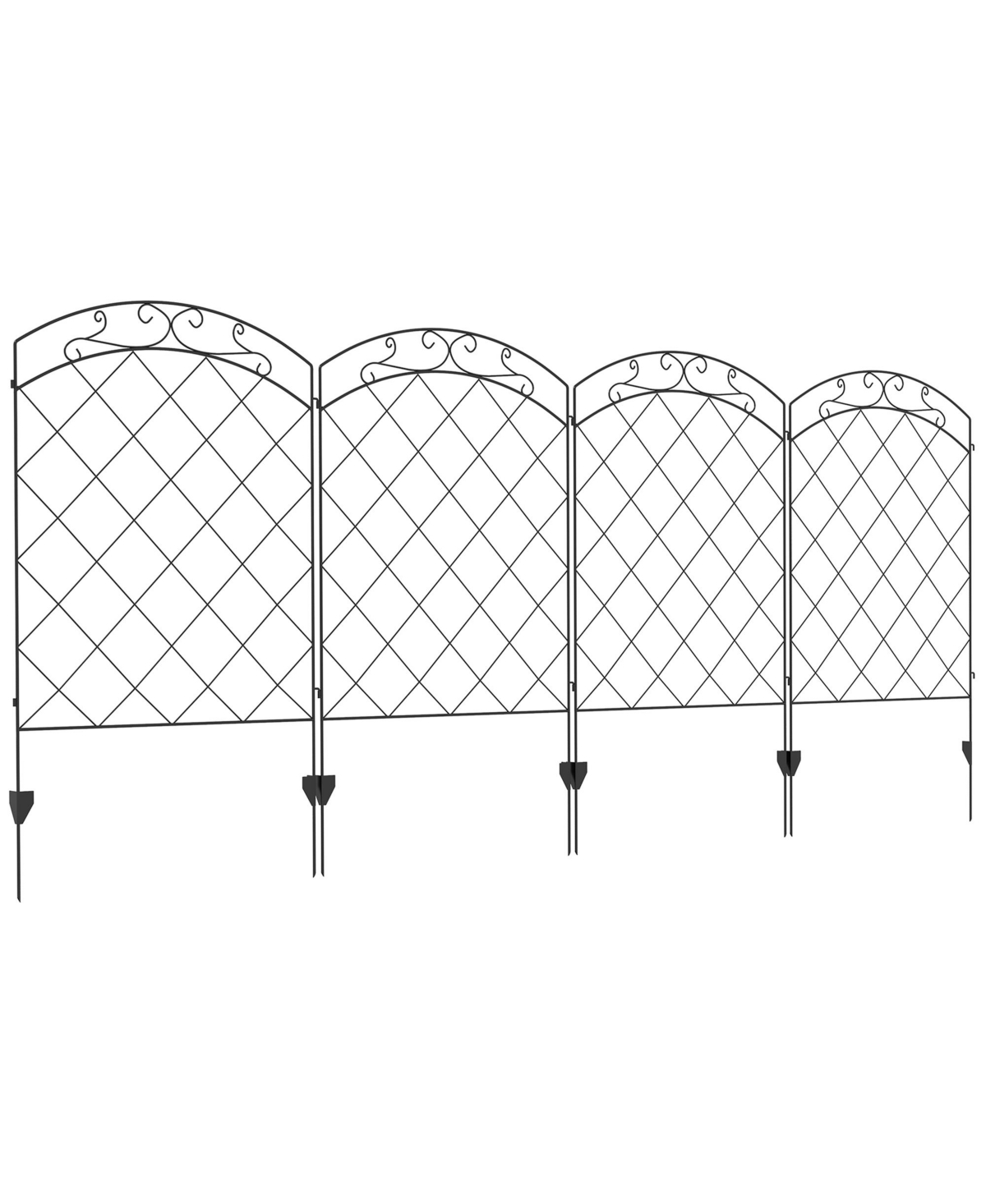 Click here for Outsunny 11.4 Garden Fence Steel Border Flower Edg... prices