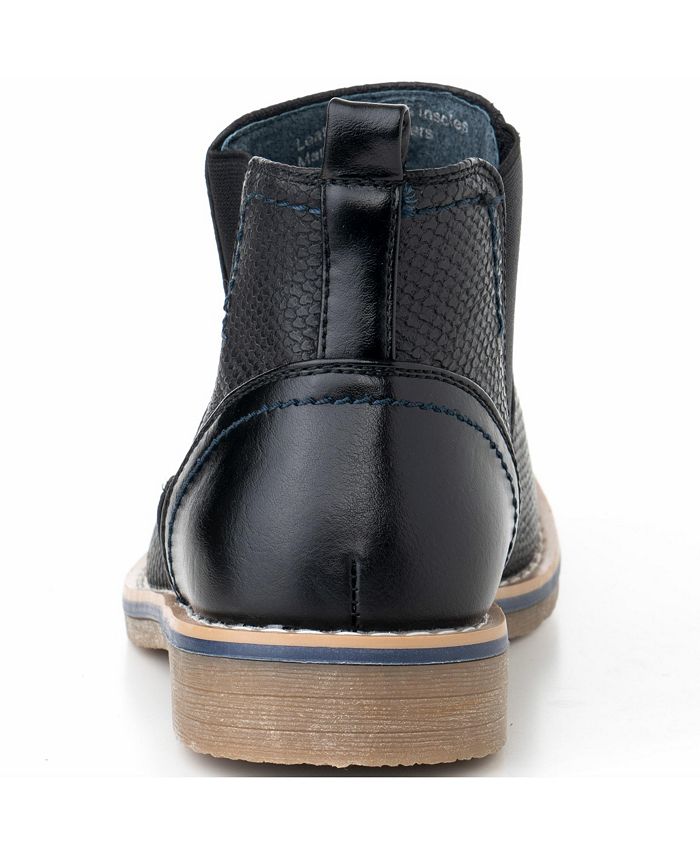 Alpine Swiss Mens Nash Chelsea Boots Snakeskin Ankle Boot Genuine ...