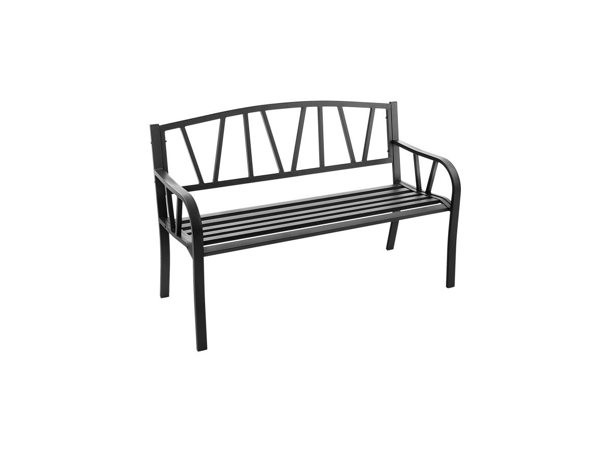 Click here for Slickblue Patio Garden Bench with Metal Frame and... prices