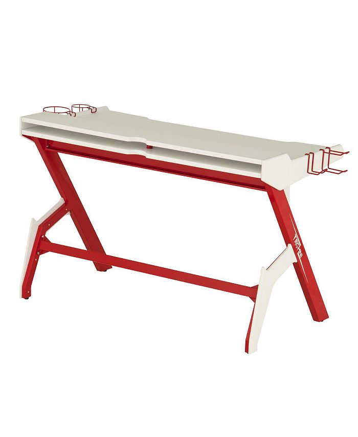 Simplie Fun Ergonomic Computer Gaming Desk Workstation With Cupholder ...