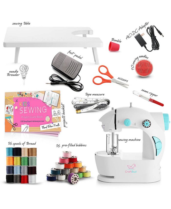 Clara Clark Mini Portable Sewing Machine & Complete Supplies Kit for ...