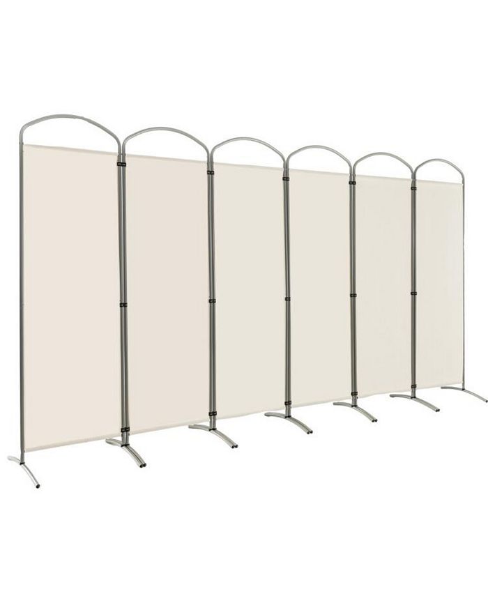 Slickblue 6 Feet 6-Panels Freestanding Folding Privacy Screen - Macy's