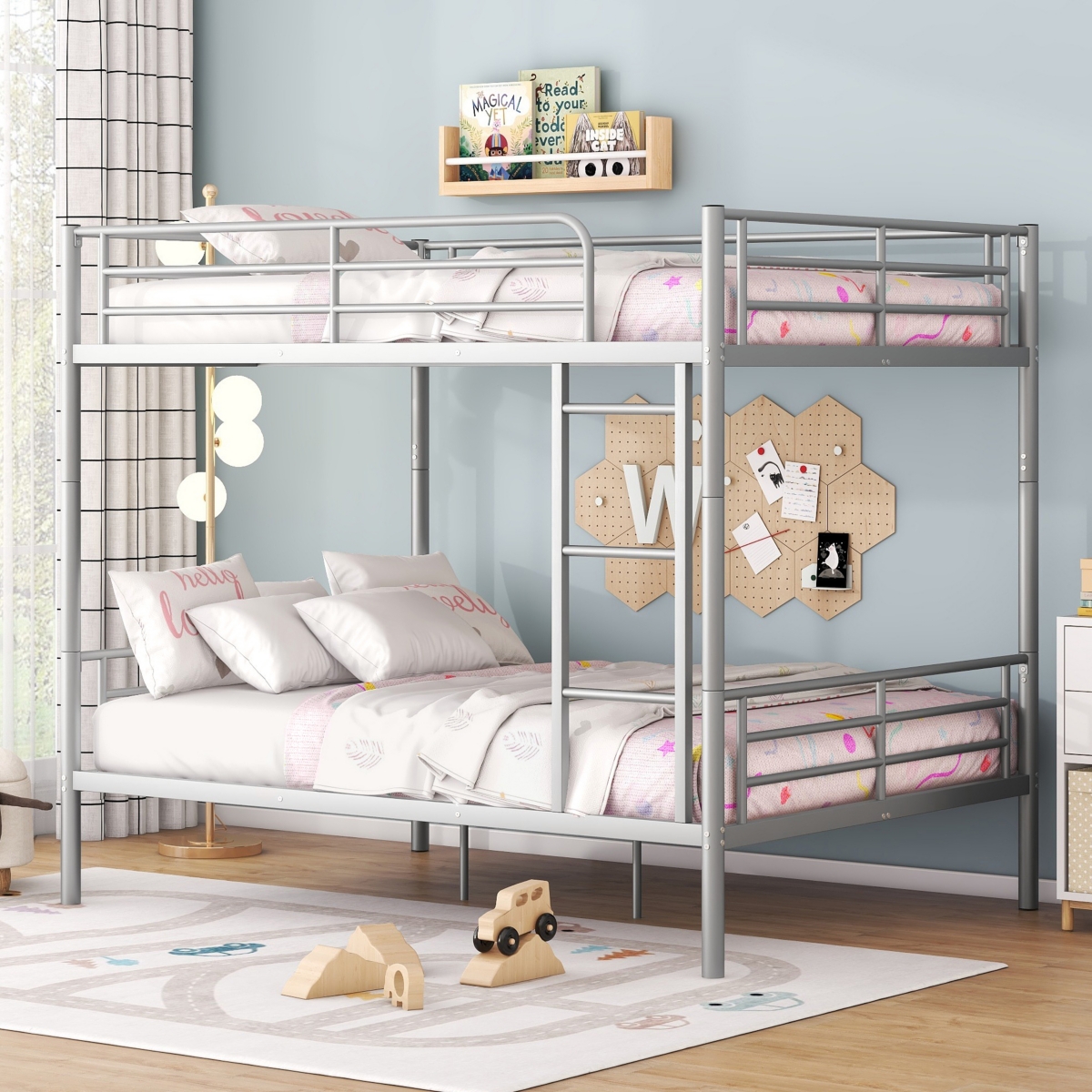 Click here for Streamdale Full Over Full Metal Bunk Bed  White -... prices