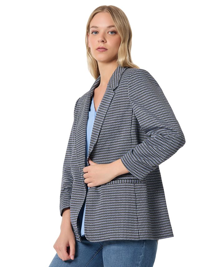 Jones New York Women's Open-Front Ruched-Sleeve Jacket - Macy's