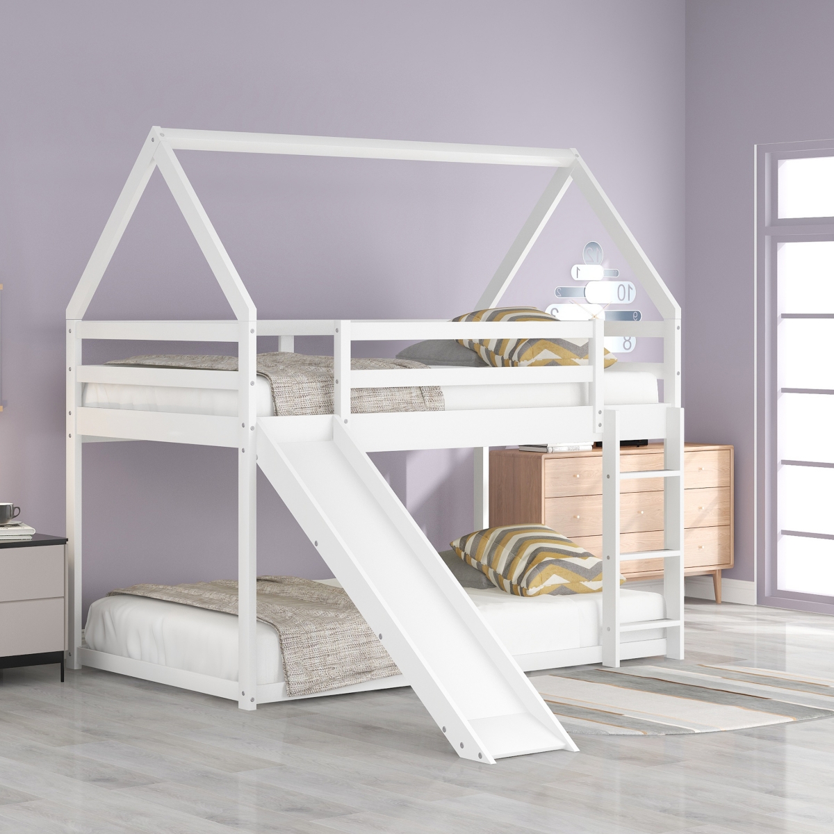 Click here for Streamdale Twin Size Bunk House Bed With Slide And... prices