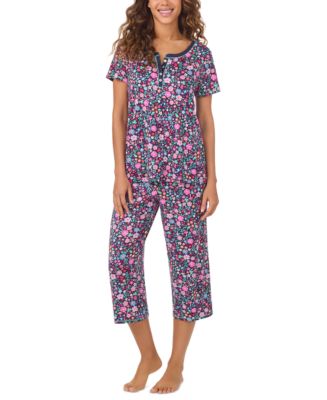 Cuddl Duds Women's 2-Pc. Cropped Short-Sleeve Pajamas Set - Macy's