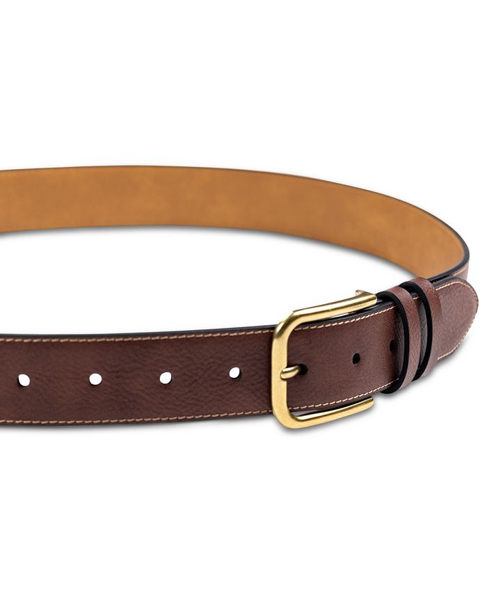Club Room Men's Double-Loop Belt, Created for Macy's - Macy's