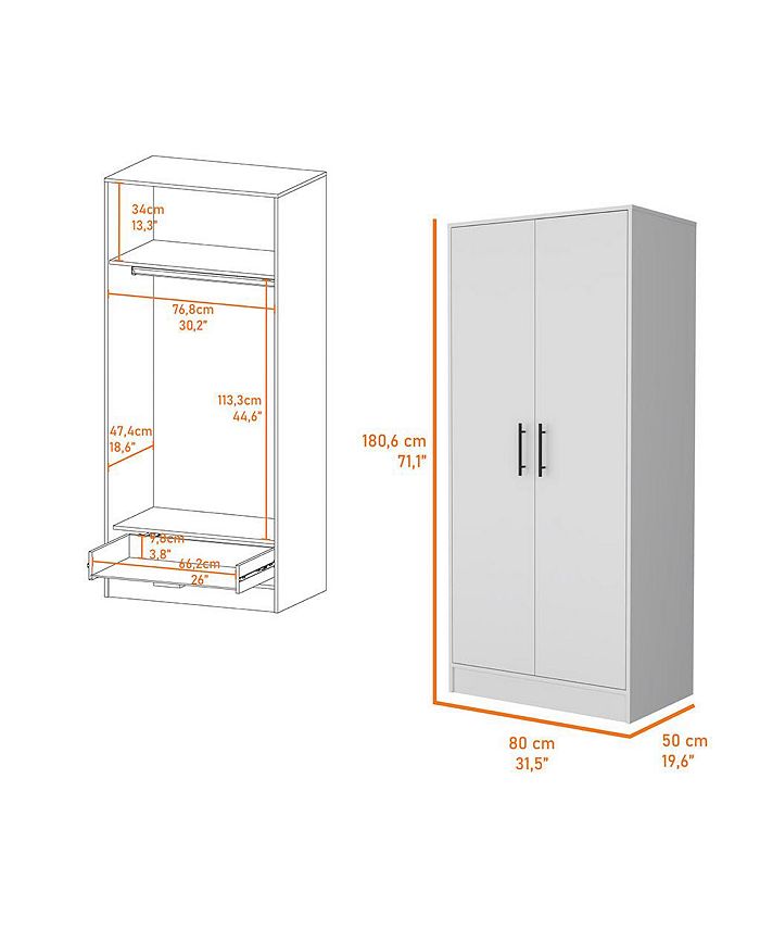 FM FURNITURE Rio 2-Door Armoire - Macy's