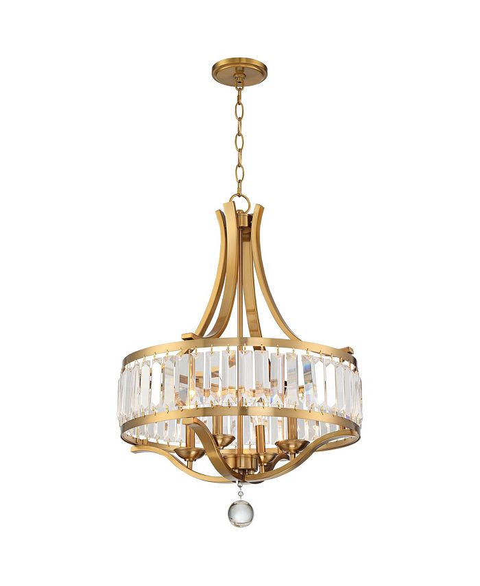 Possini Euro Design Prava Warm Brass Pendant Chandelier Lighting 21 1/2 ...