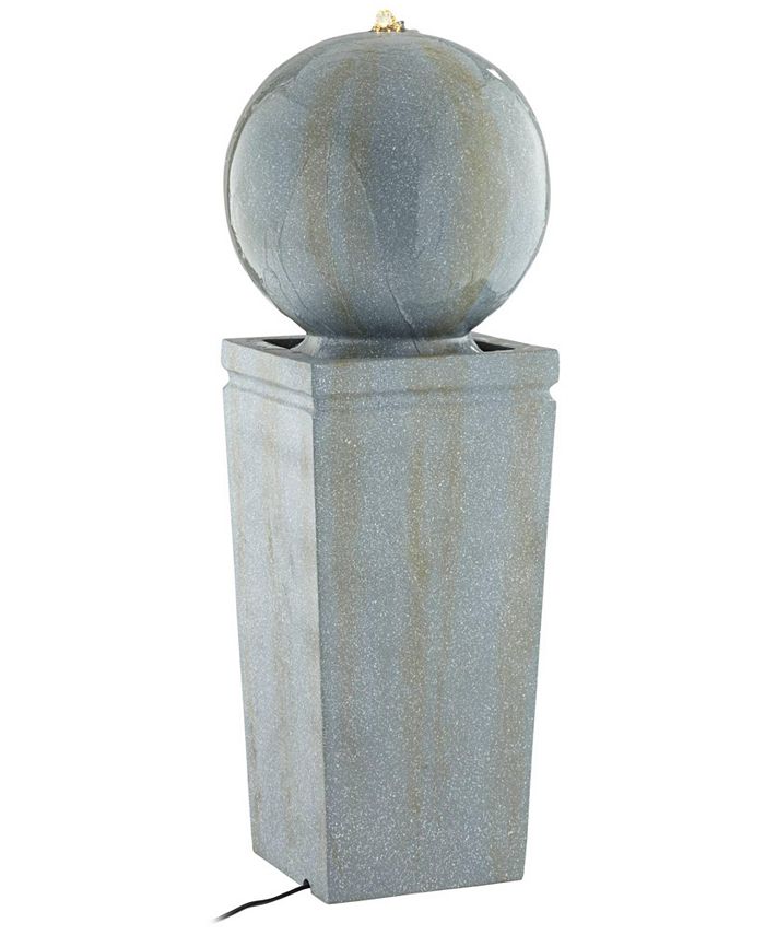 John Timberland Ball and Pillar Modern Outdoor Bubbler Floor Fountain ...