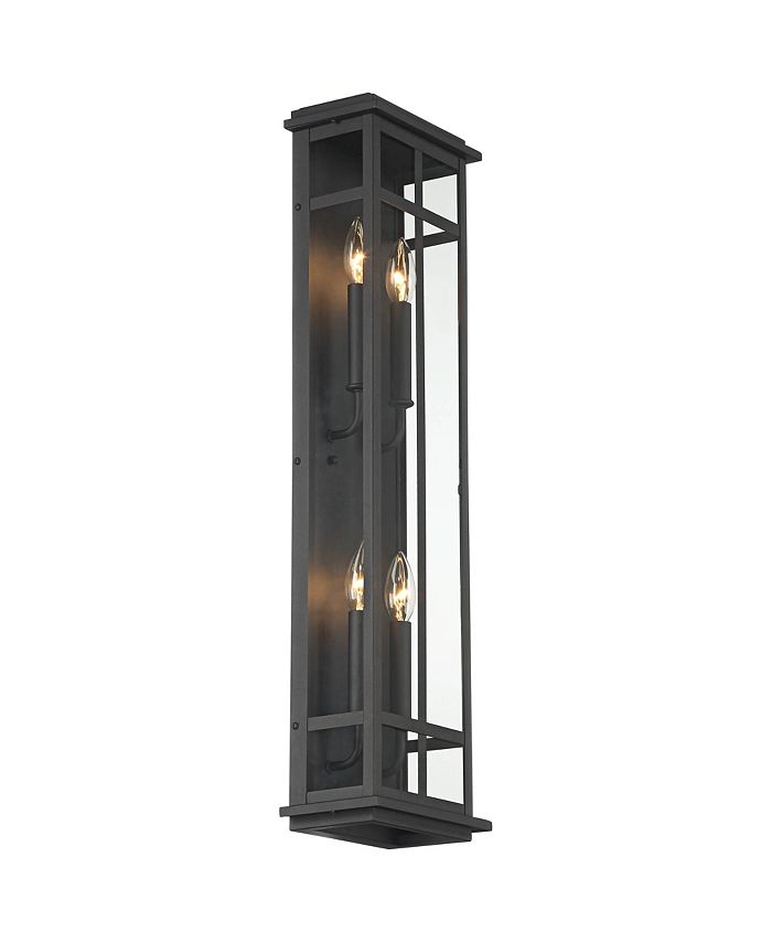 Possini Euro Design Metrix 30" High Farmhouse Rustic Modern Rectangular ...