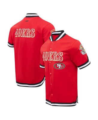 Pro Standard Men's Red San Francisco 49ers Classic Warm-Up Full-Snap ...