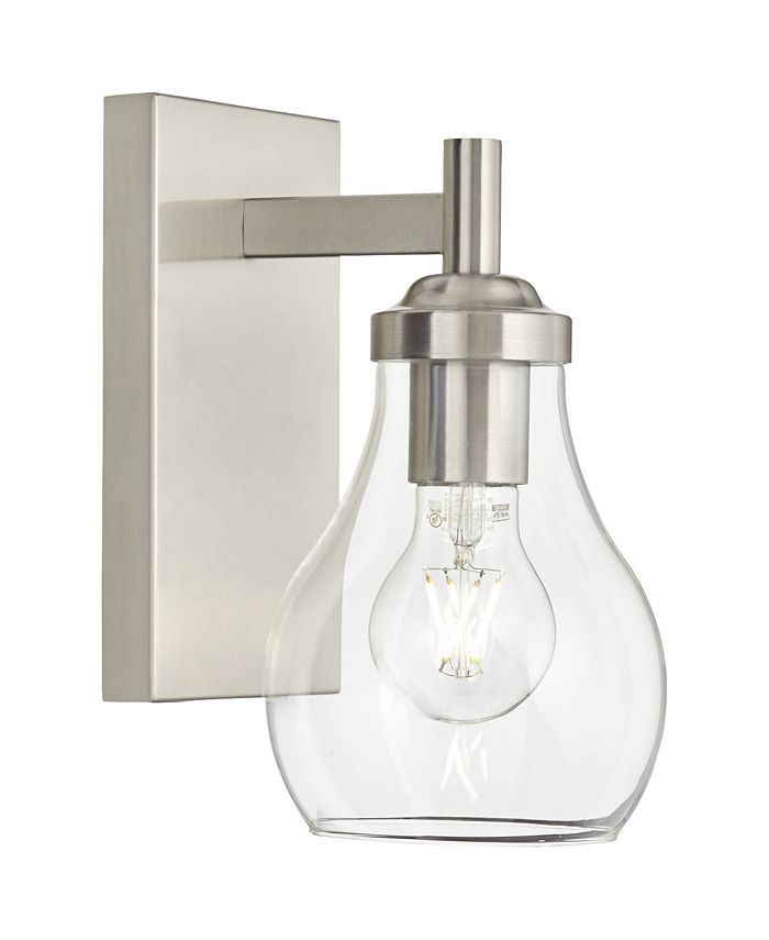 Possini Euro Design Danvers Modern Wall Sconce Lighting Brushed Nickel ...