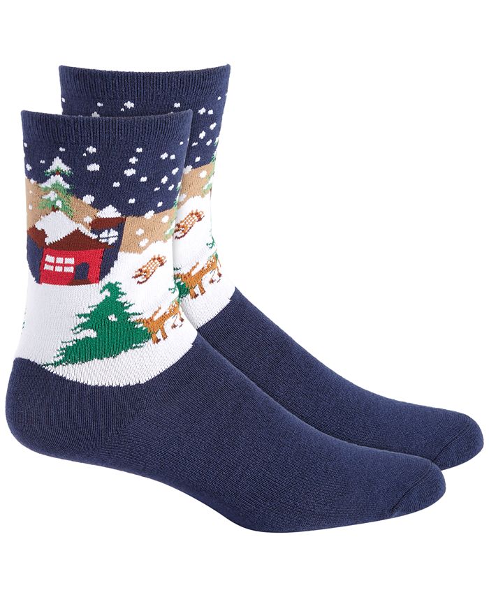 Holiday Lane Women's Holiday Crew Socks, Created for Macy's - Macy's