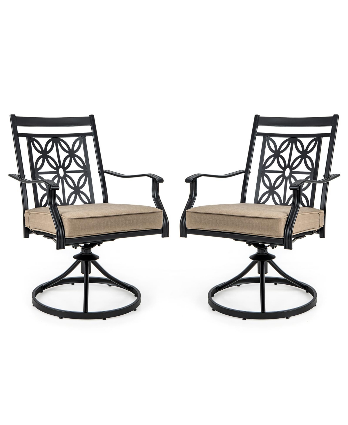 Click here for Slickblue 2 Pieces Patio Swivel Chairs with Blosso... prices