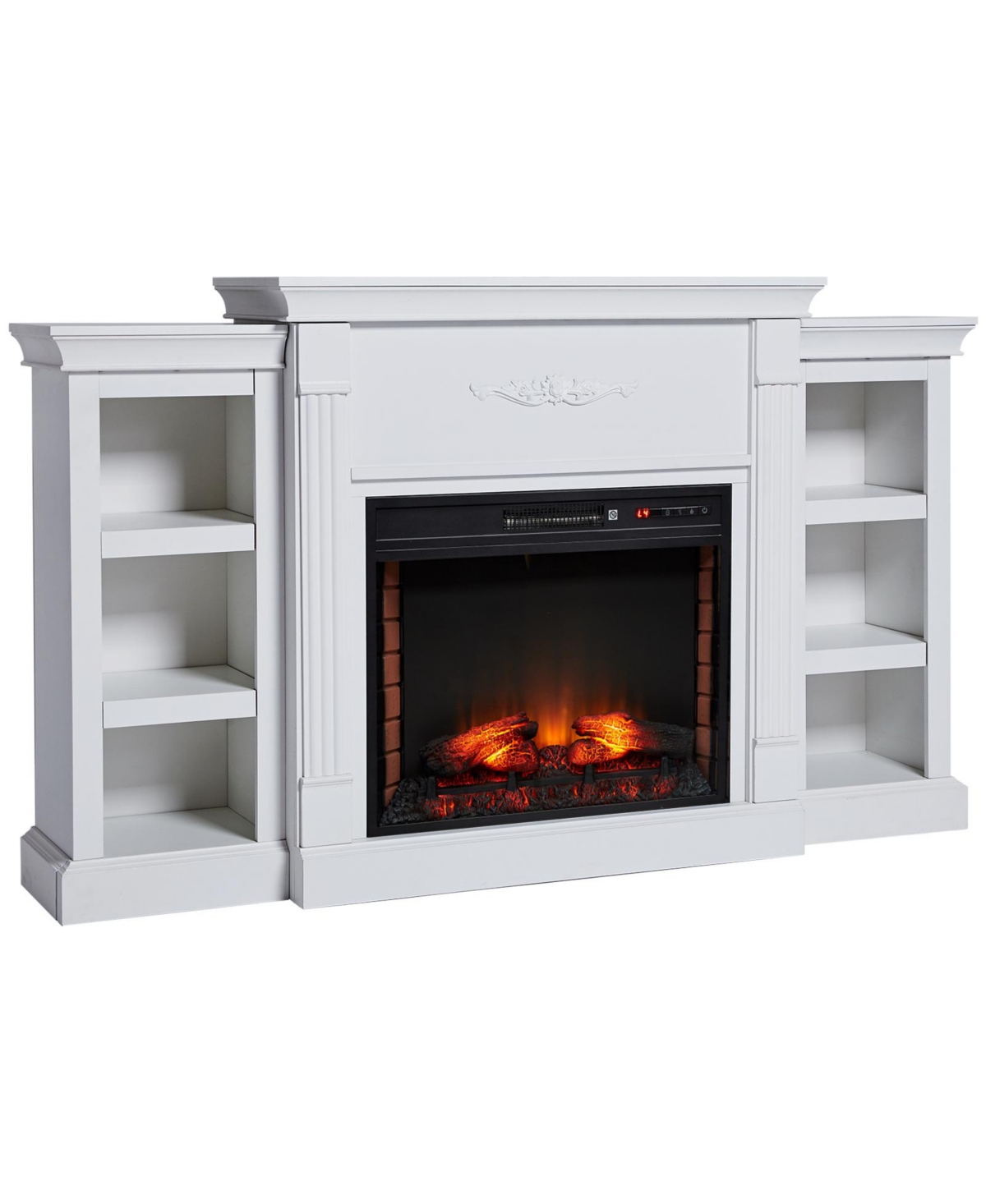 Click here for Homcom Fireplace Heater Mantel Tv Stand Media Cent... prices