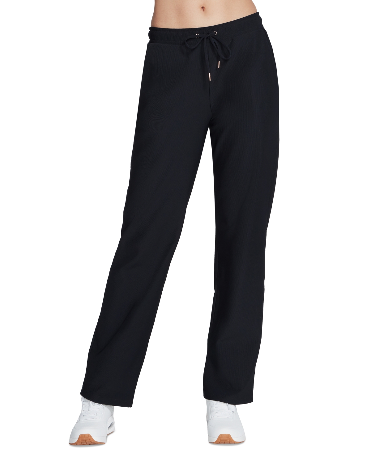 Click here for Skechers Womens GoLuxe Ribbed Pants - Black prices