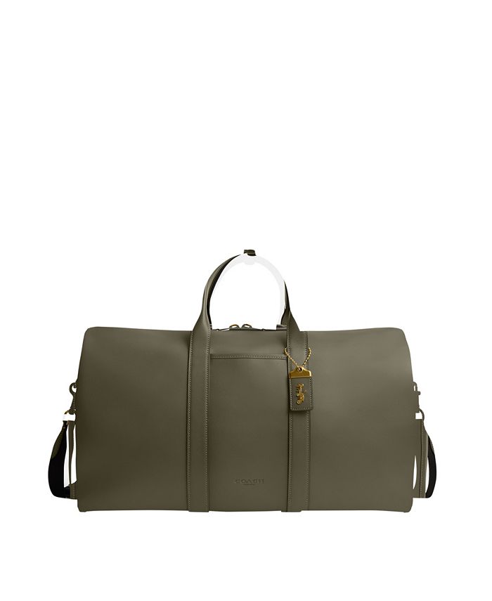 COACH Gotham Glovetan Refined Genuine Leather Duffle Bag - Macy's