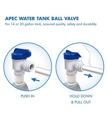 APEC Water Systems Tank Ball Valve-3/4" NPTF, 3/8" Output (for 14 or 20 ...