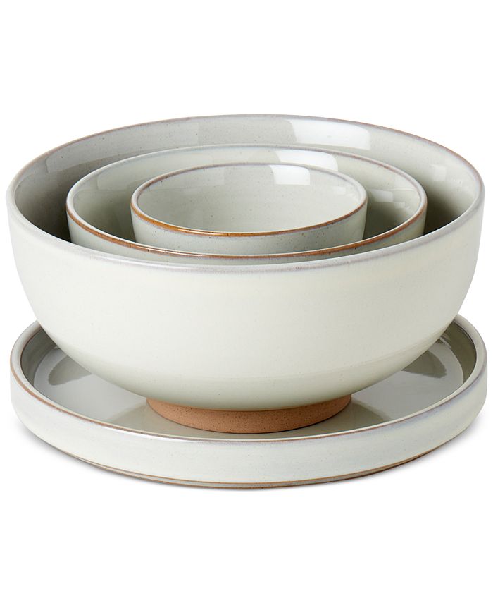 INFUSE Nesting 4 Pc. Stoneware Dinnerware Set, Service for 1 - Macy's