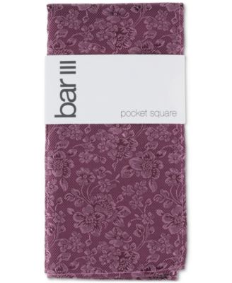 Bar III Men's Henderson Floral Pocket Square, Created for Macy's - Macy's