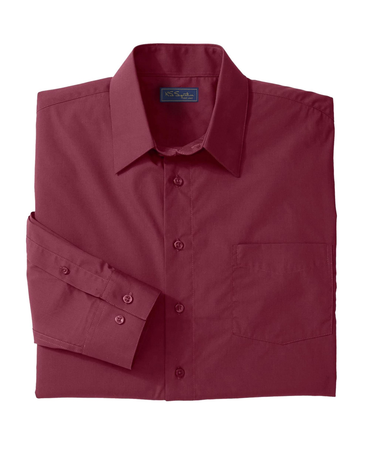 Click here for KingSize Big & Tall Wrinkle-Free Dress Shirt - Ric... prices