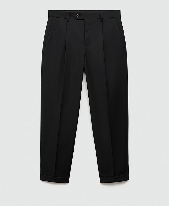 MANGO Men's Regular Fit Suit Pants - Macy's