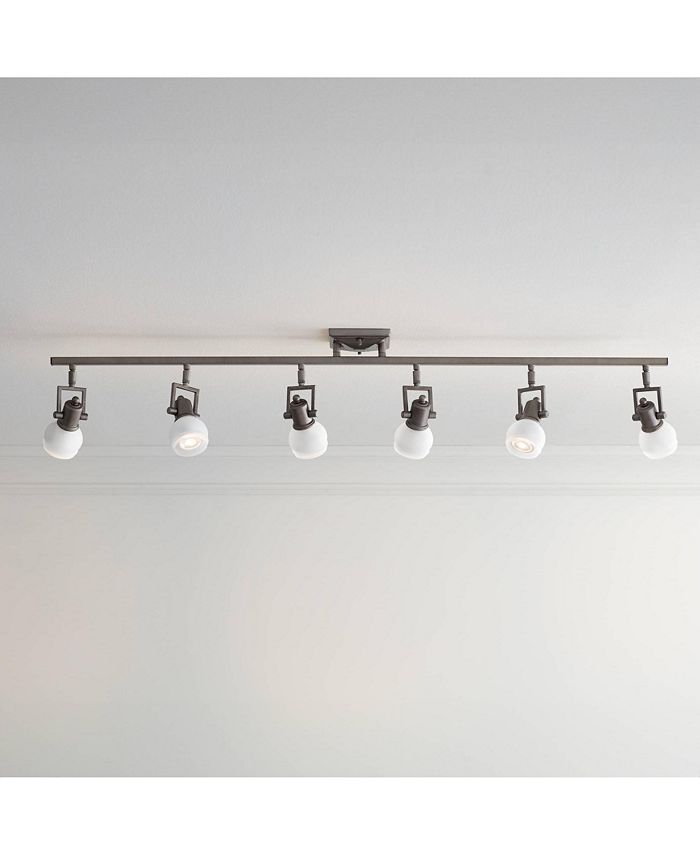 Pro Track Chace 6-Head LED Complete Ceiling Track Light Fixture Kit ...