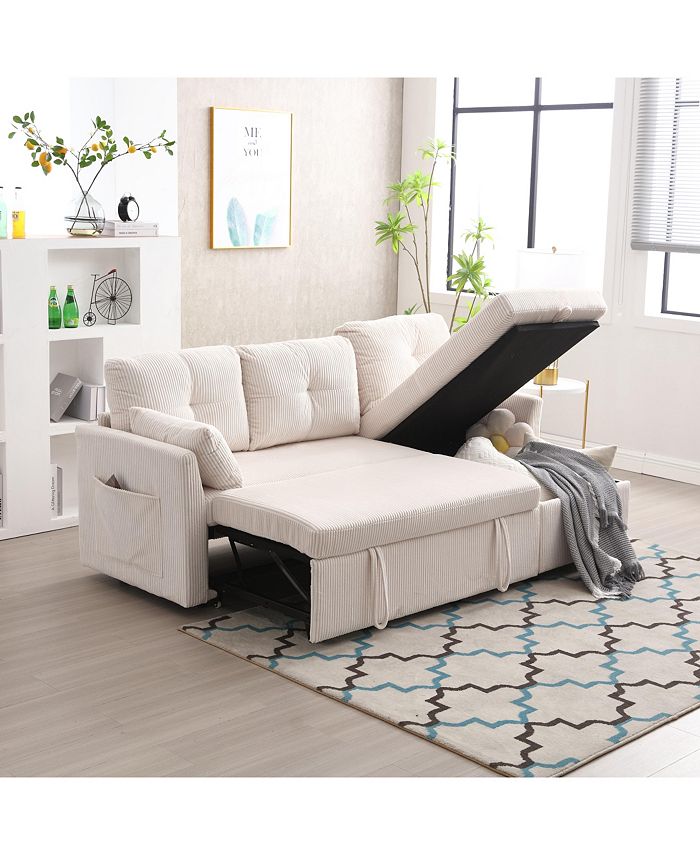 Simplie Fun Spacious Modular Sofa with Hidden Storage and Durable ...