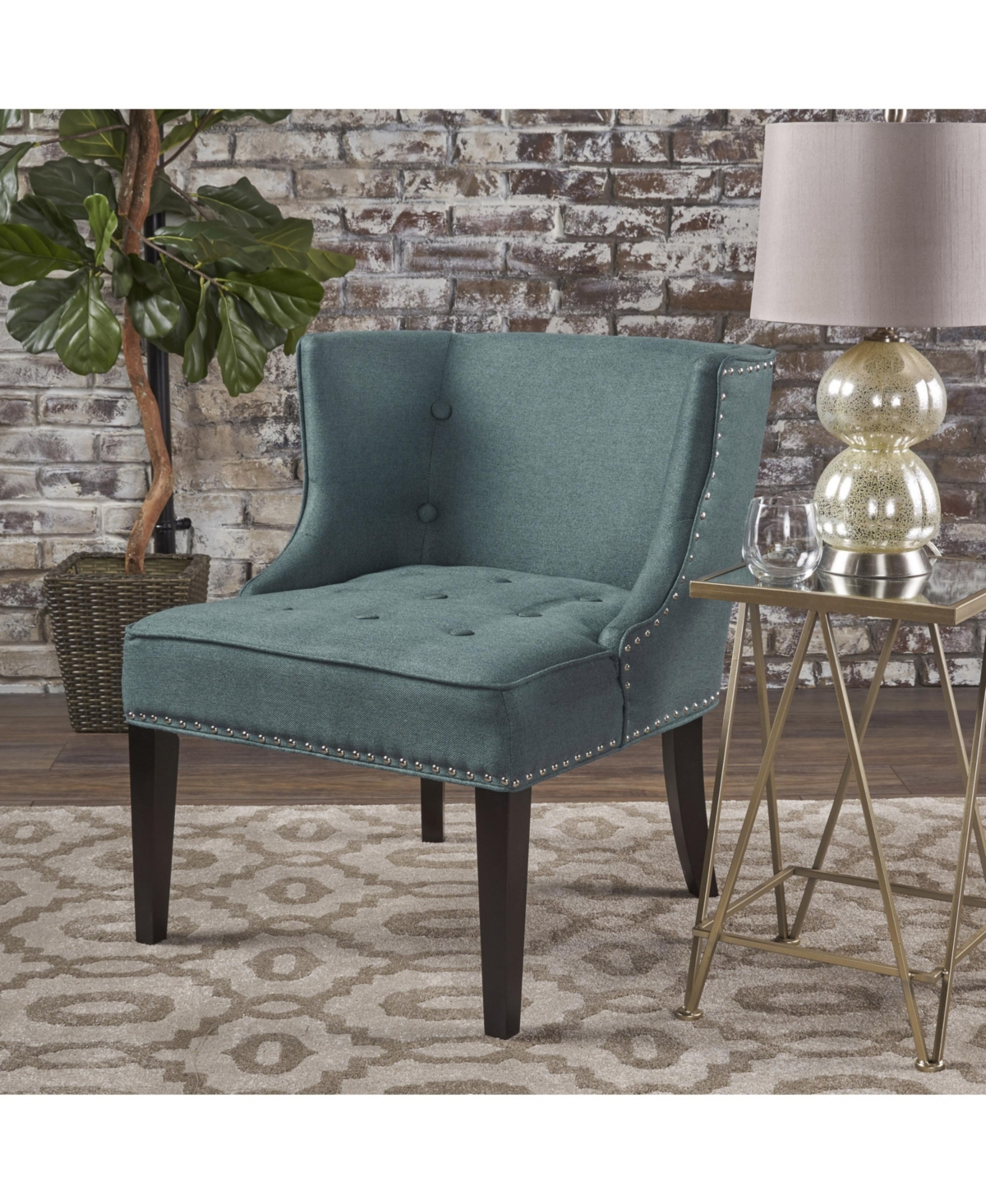 Click here for Streamdale Contemporary Tufted Accent Chair with N... prices