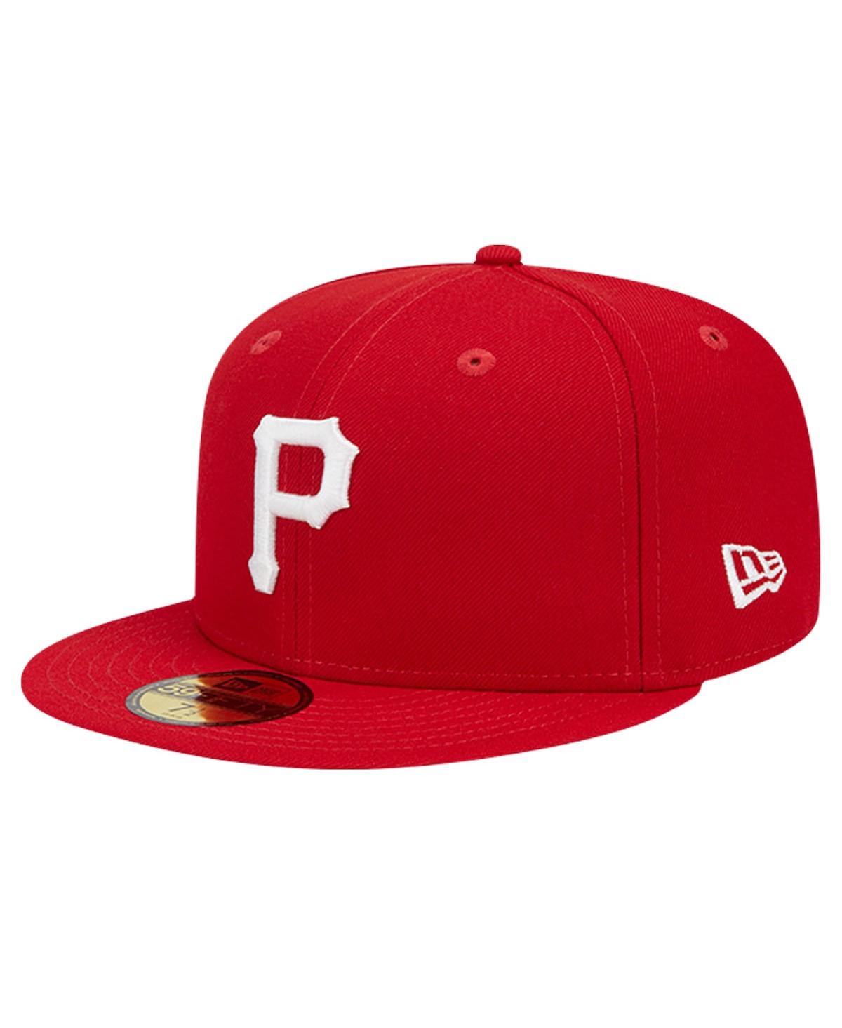 New Era Men's Red Pittsburgh Pirates Logo 59fifty Fitted Hat | ModeSens