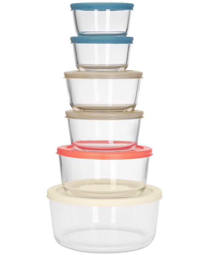 Art & Cook Modern Chef 12-Piece Glass Bowl Set - Macy's