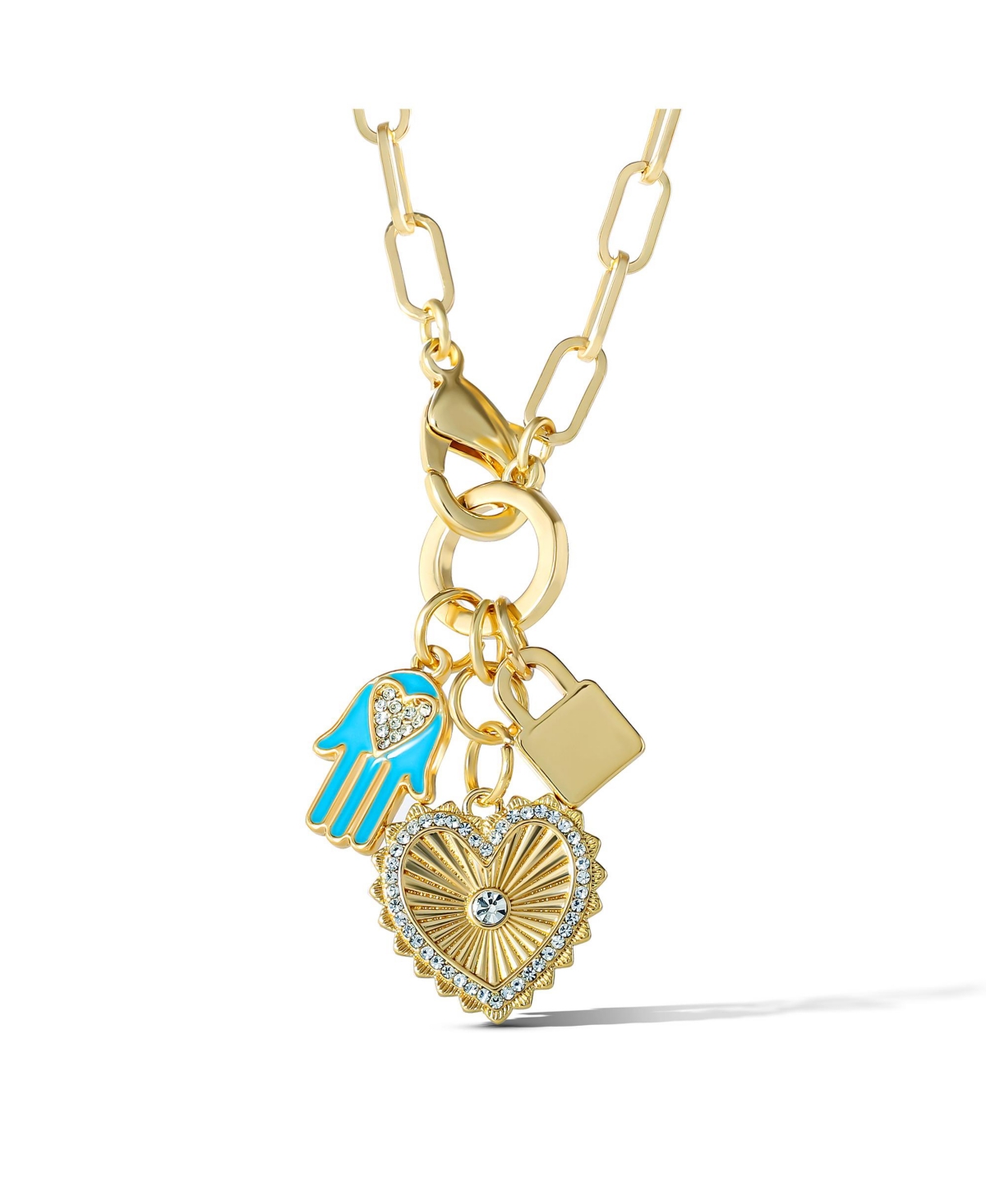 Click here for Jessica Simpson Womens Triple Charm Necklace 17 -... prices