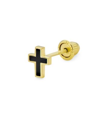 Bling Jewelry Tiny Minimalist Religious Christian 3D Mini Cross ...