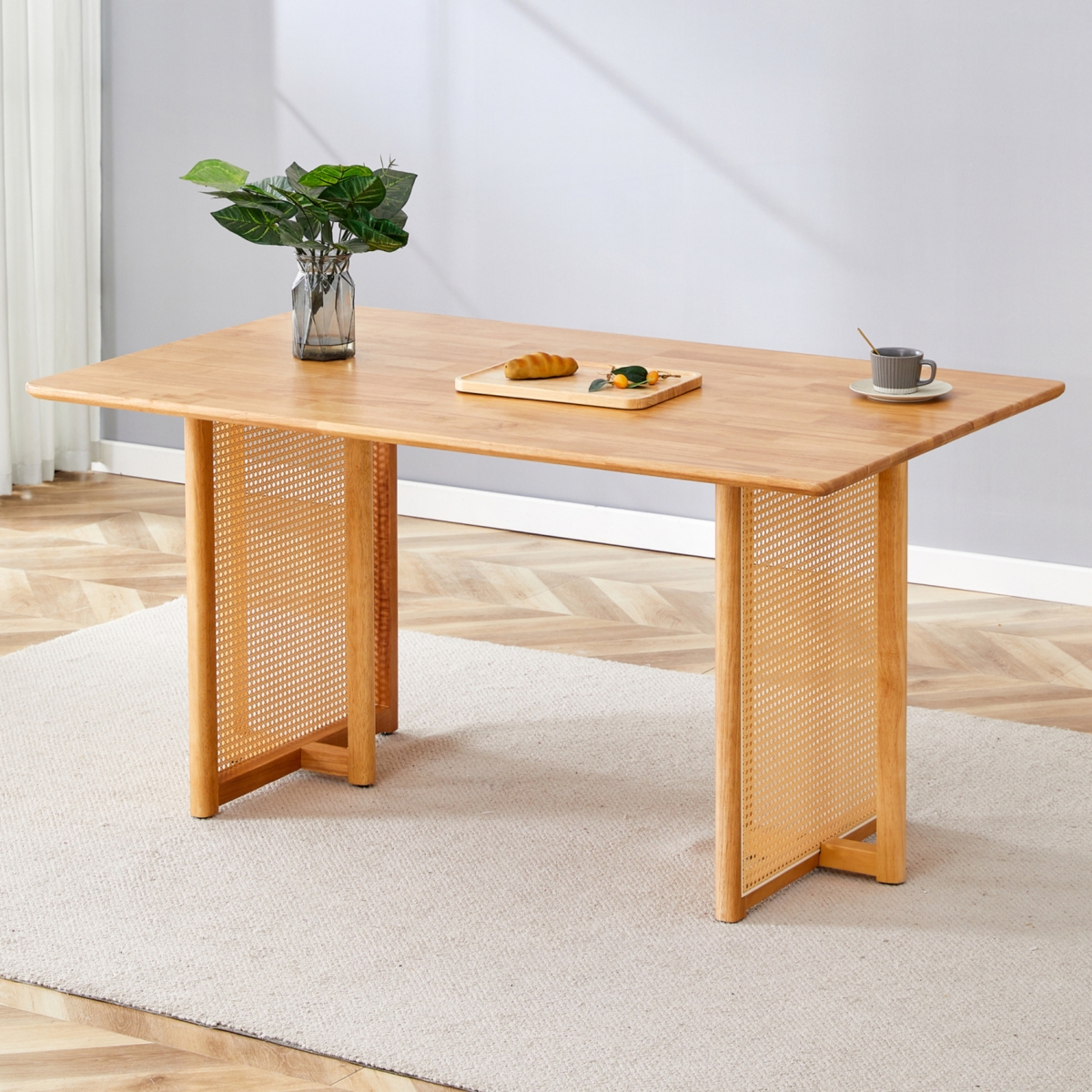 Click here for Streamdale Furniture Retro Solid Wood Dining Table... prices