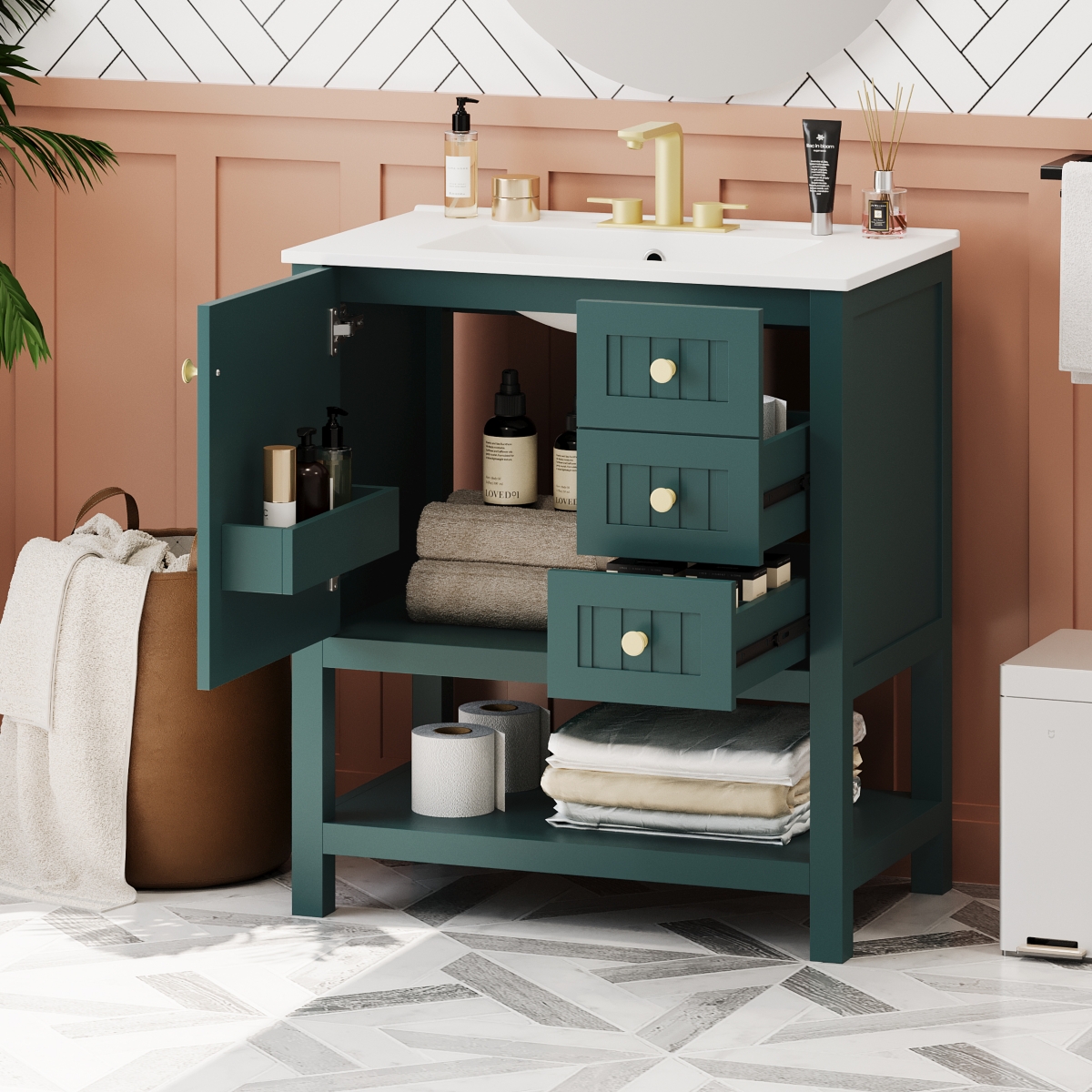 Click here for Streamdale 30" Transitional Bathroom Vanity C... prices