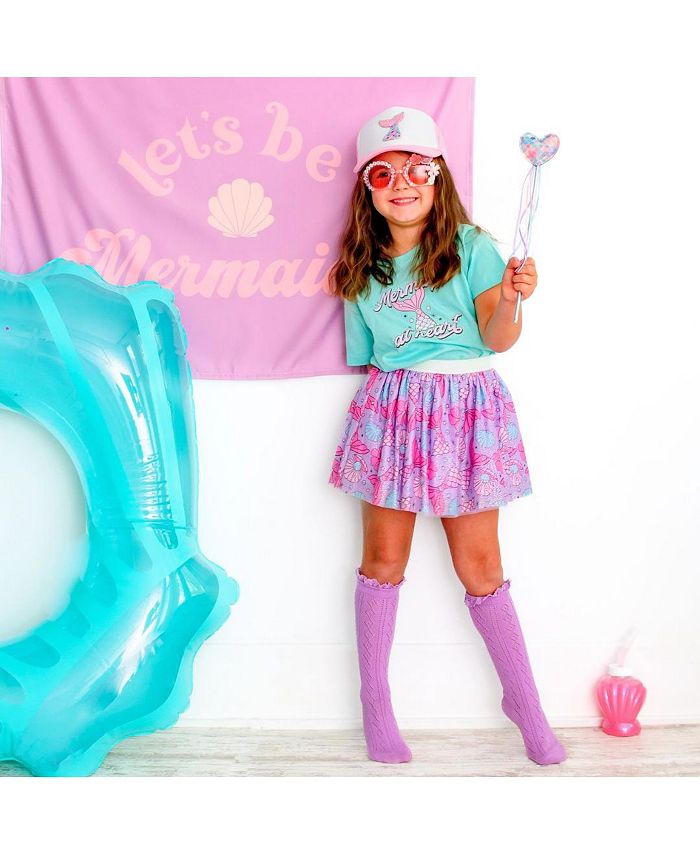 Sweet Wink Little and Big Girls Mermaid Splash Tutu Skirt - Macy's