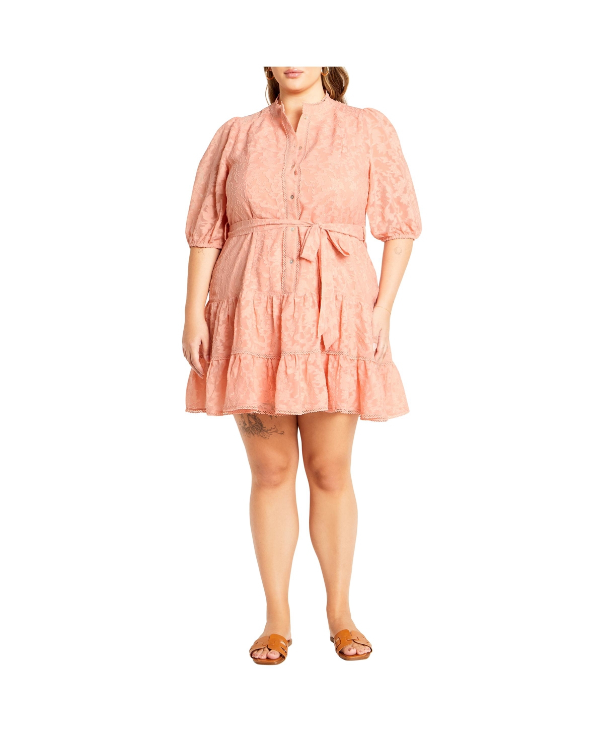 Click here for City Chic Womens Chrissa Dress - Dusty pink prices