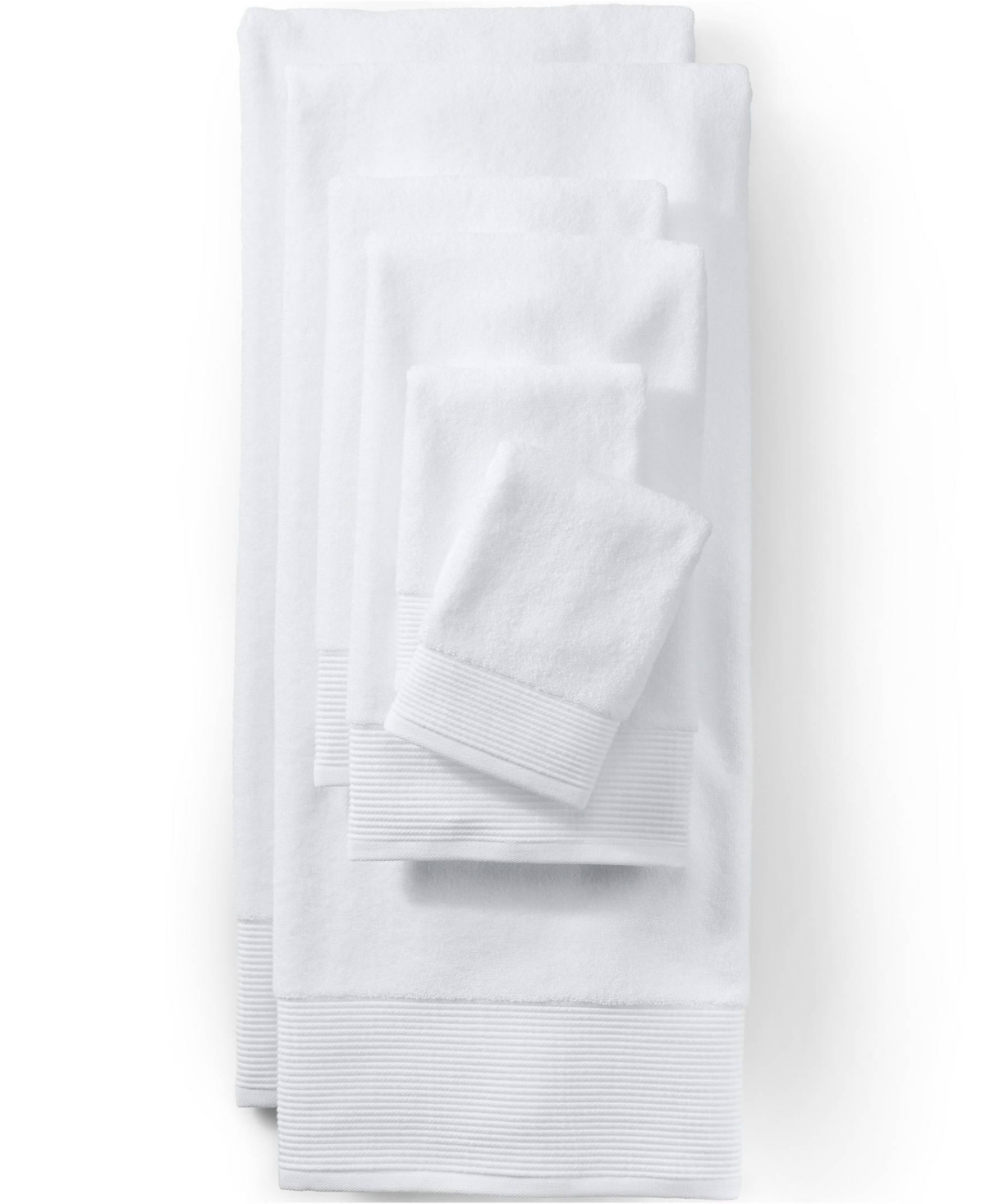 Click here for Lands End Turkish Luxe 6-Piece Towel Set - White prices