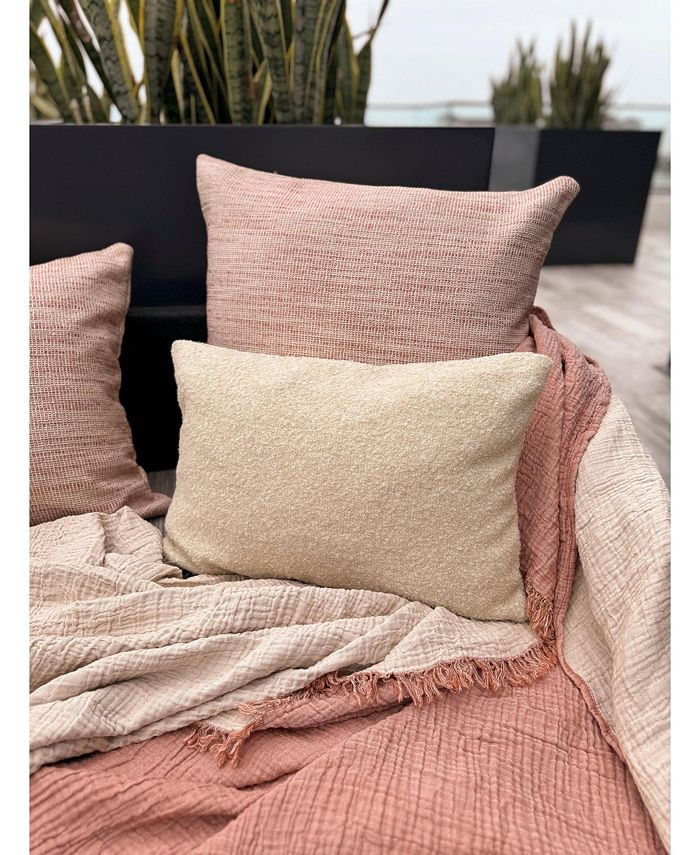 Anaya Home Seaside Smooth Red Indoor Outdoor Pillow 20x20 20x20 - Macy's