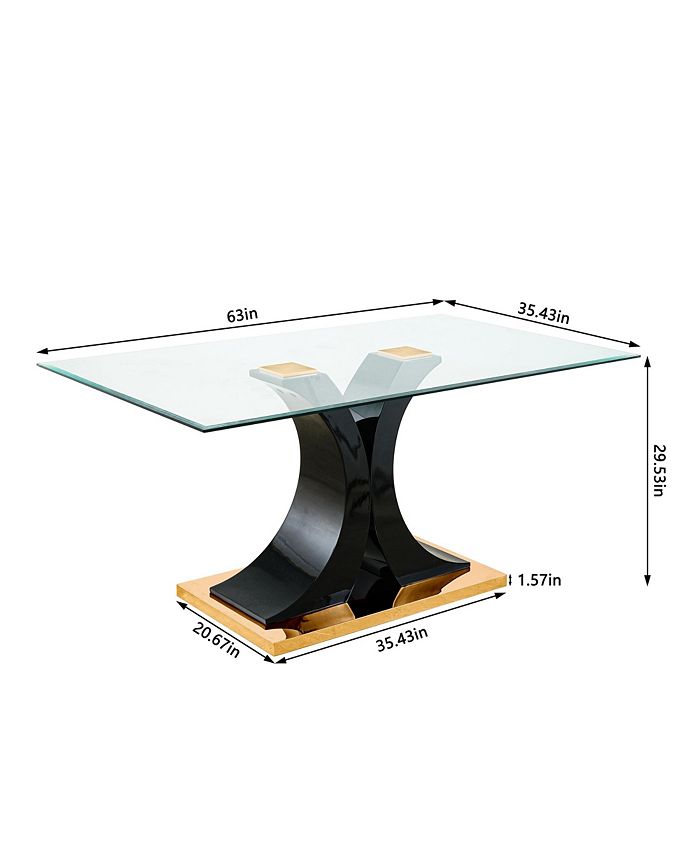 Simplie Fun Elegant, durable glass table for living room - Macy's